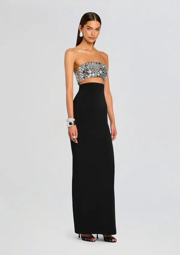 Retrofete Esmerelda Strapless Sequin Dress