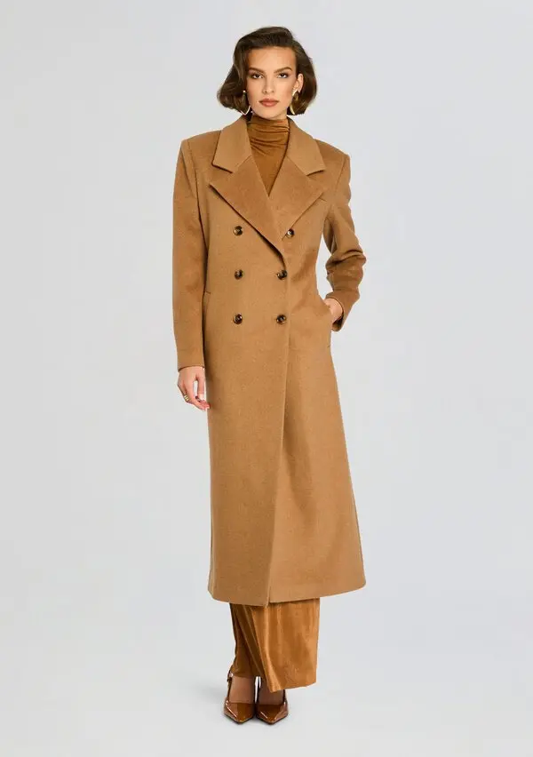 SEROYA Leche Wool Coat - Camel