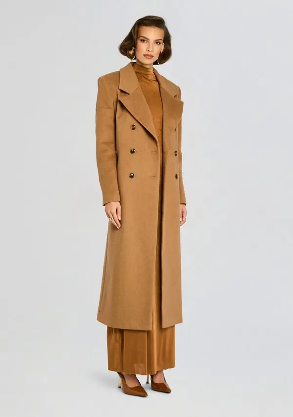 SEROYA Leche Wool Coat - Camel