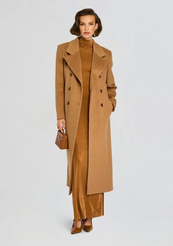 SEROYA Leche Wool Coat - Camel