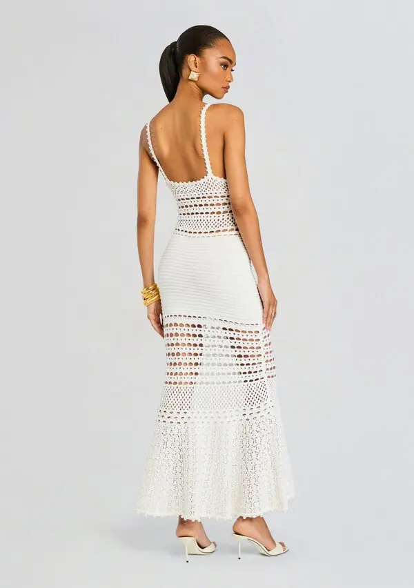 Retrofete Belize Knit Crochet Dress