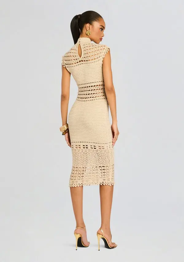 Retrofete Mia Crochet Knit Dress