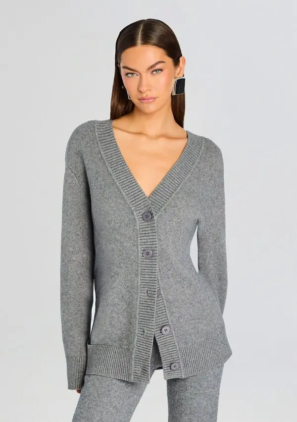 SEROYA Denise Cardigan - Medium Grey