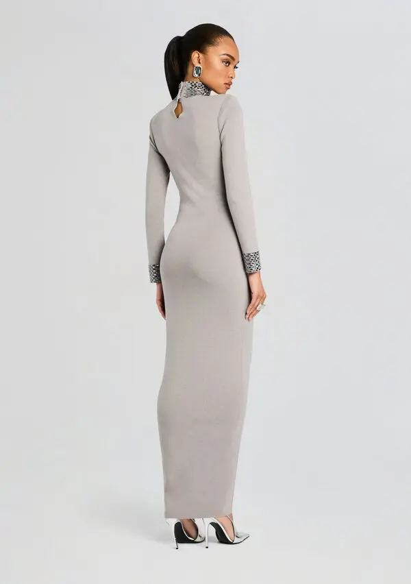 Retrofete Monroe Embellished Knit Dress - Cloud