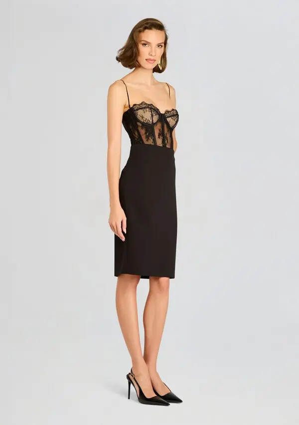 Retrofete Gisela Lace Bodysuit - Black/nude