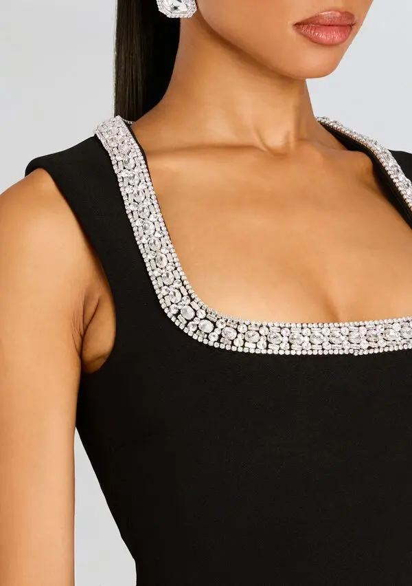 Retrofete Bexley Embellished Mini Dress - Black