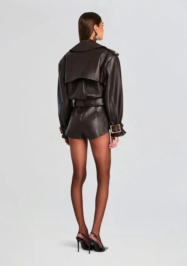 Retrofete Malene Leather Jacket - Tobacco