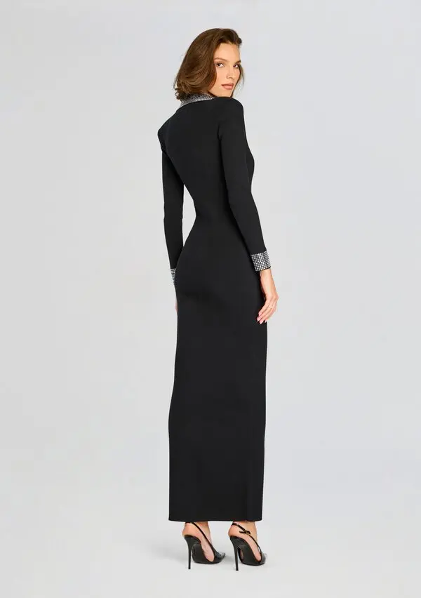 Retrofete Shareen Embellished Knit Maxi Dress