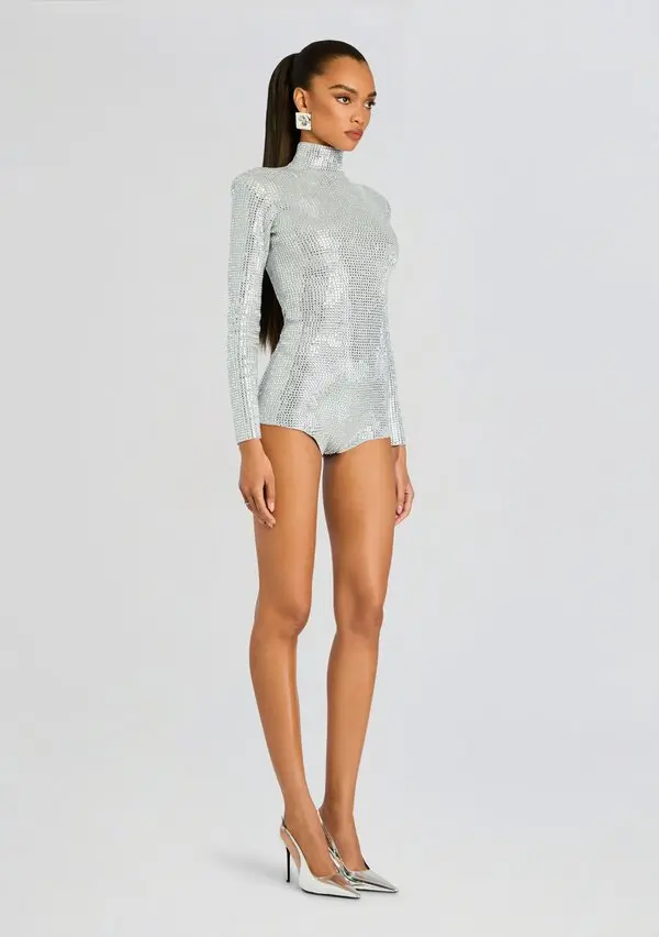 Retrofete Embellished Knit Romper