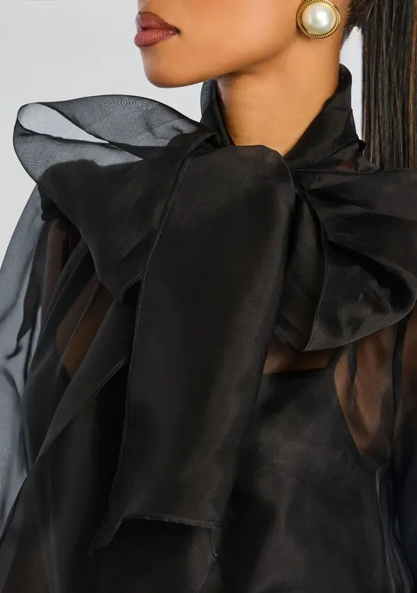 Retrofete Vivia Silk Blouse - Black