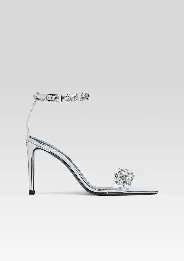Retrofete Hanna Gemstone Sandal - Silver