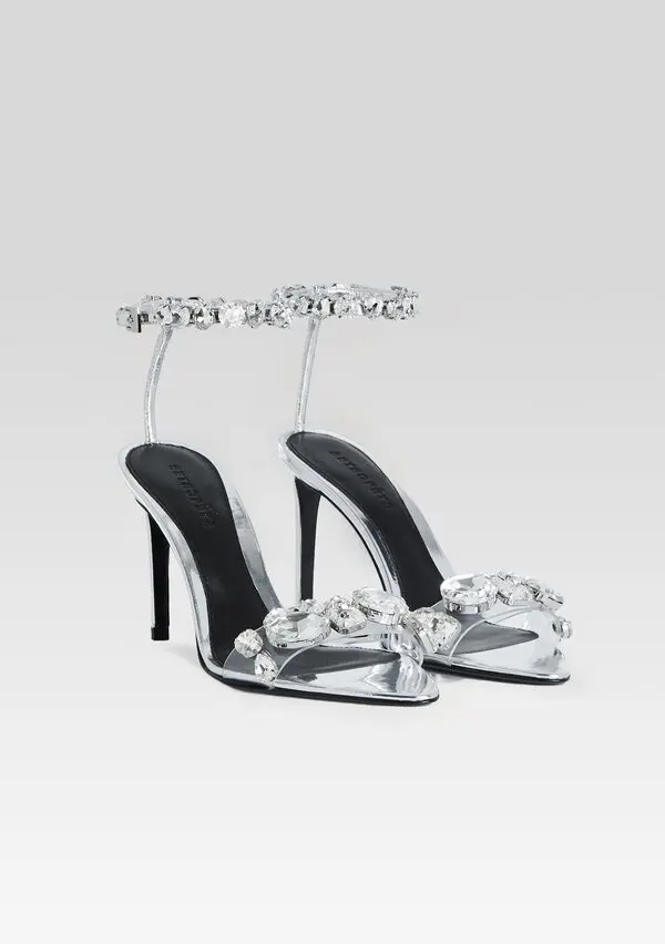 Retrofete Hanna Gemstone Sandal - Silver