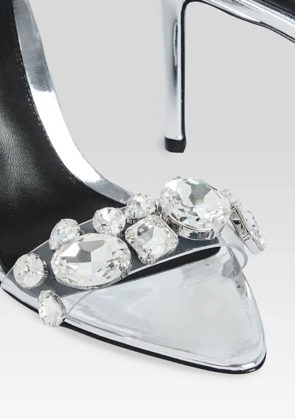 Retrofete Hanna Gemstone Sandal - Silver