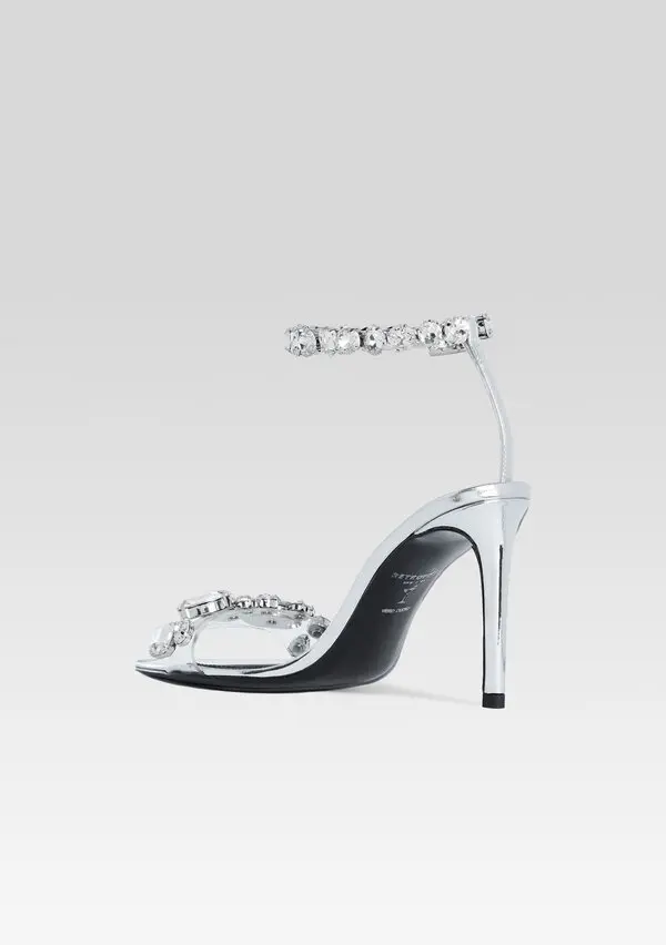 Retrofete Hanna Gemstone Sandal - Silver