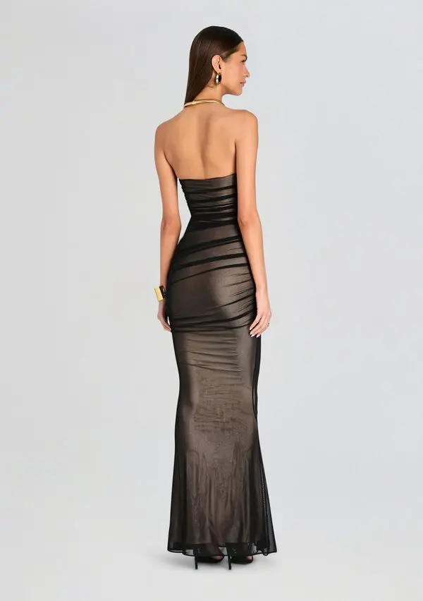 Retrofete Ford Strapless Maxi Gown