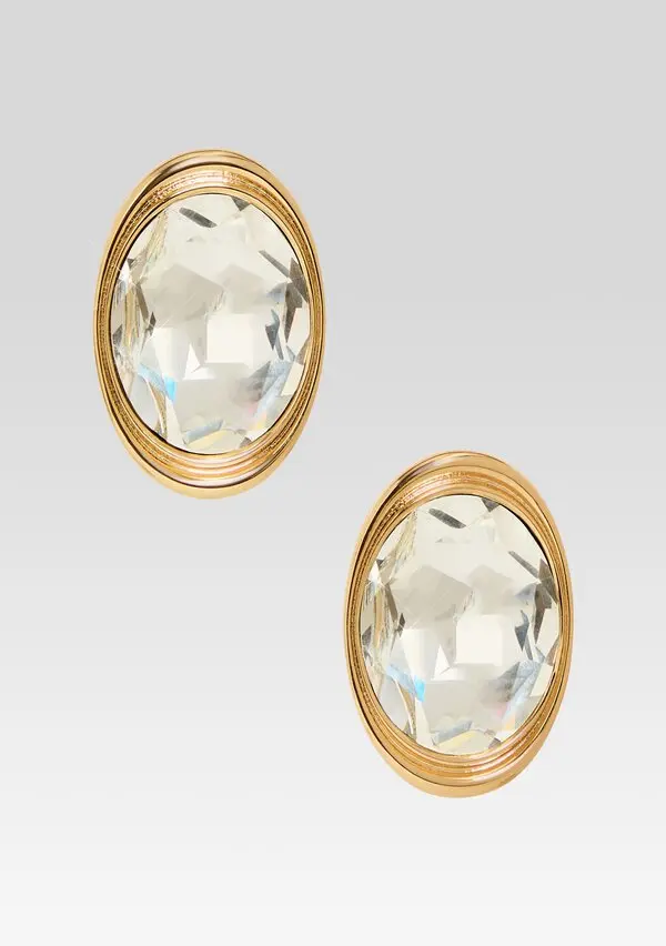 Retrofete Salma Earrings - Gold/clear