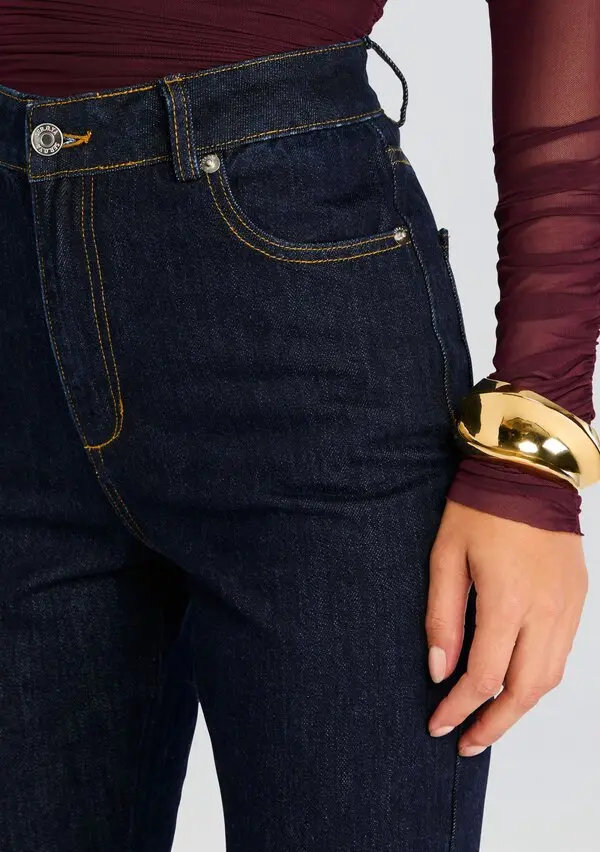 SEROYA Ashton High-rise Slim Flare Jean