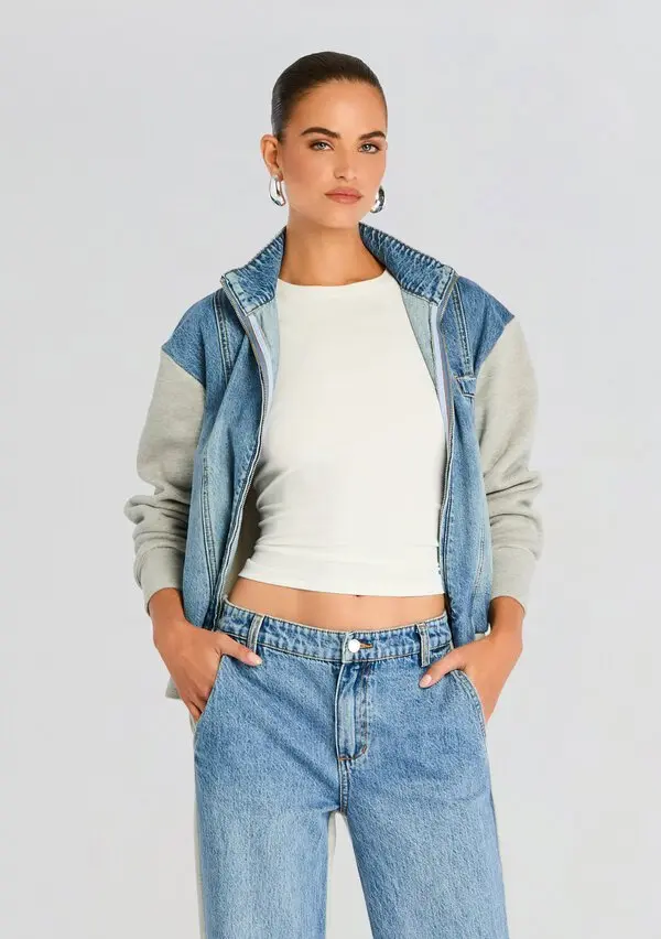 SEROYA Page Terry Denim Jacket