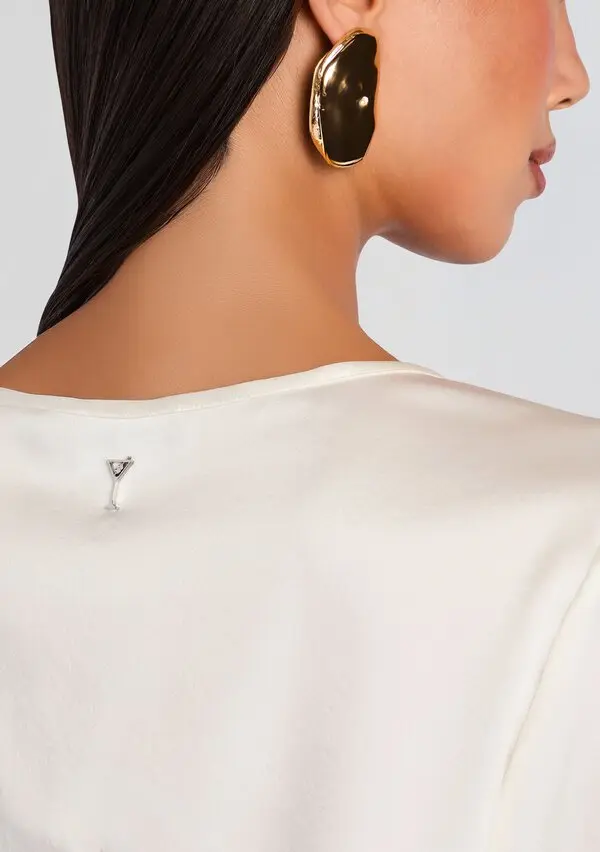 Retrofete Evangelista Silk Top - White