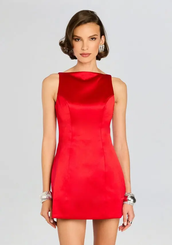 Retrofete Livie Mini Dress - Red