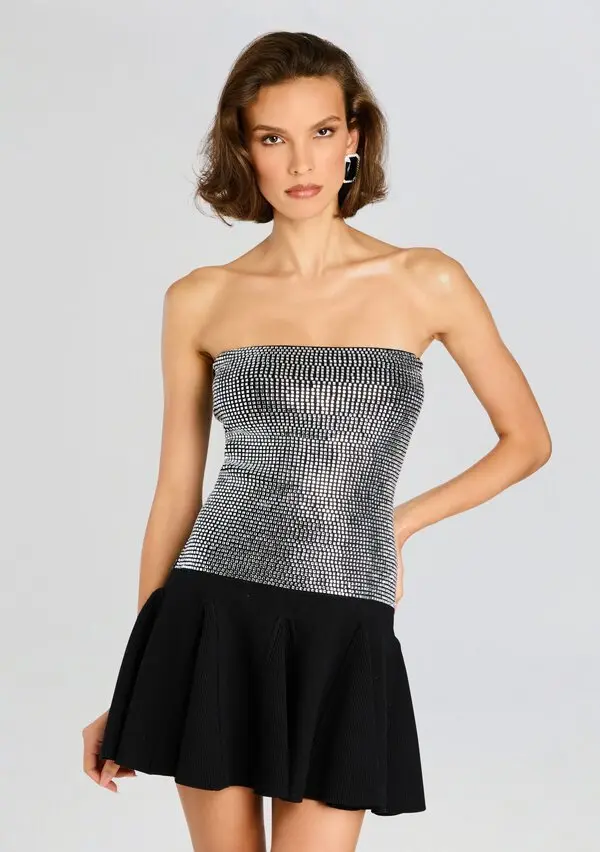 Retrofete Bello Embellished Mini Dress