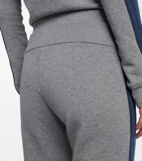 Balenciaga Embroidered Cotton Capri Pants - Grey