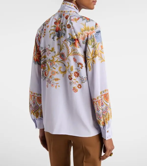 Etro Semi-sheer Jacquard Blouse
