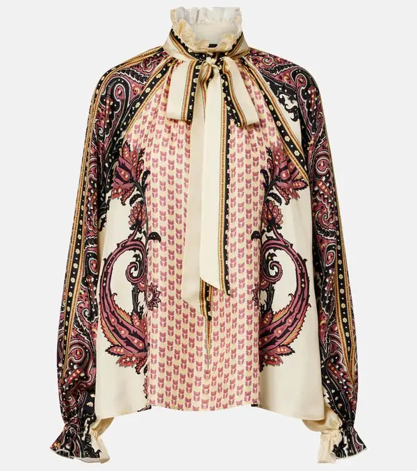 Etro Printed Silk Twill Blouse - Multicoloured