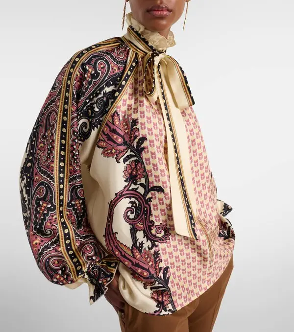 Etro Printed Silk Twill Blouse - Multicoloured