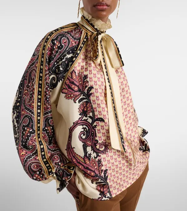 Etro Printed Silk Twill Blouse - Multicoloured