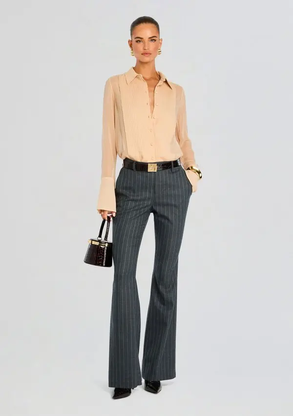 Retrofete Devlynn Pinstriped Trousers