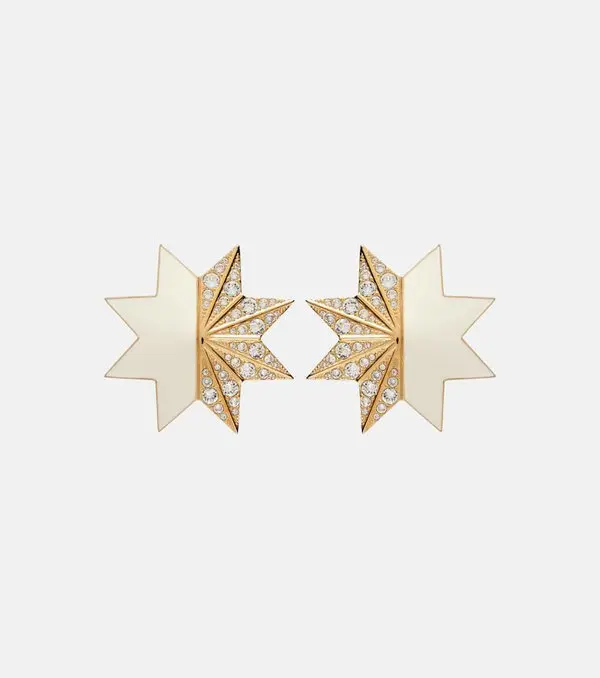 Valentino Garavani Pas Plus Swarovski®-embellished Earrings - Gold