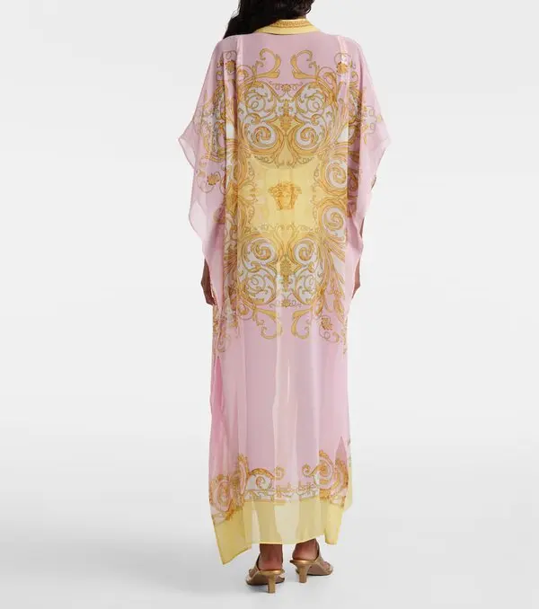 Versace Underwater Barocco Georgette Kaftan