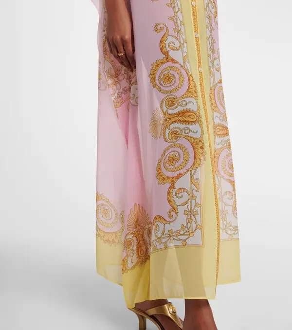 Versace Underwater Barocco Georgette Kaftan