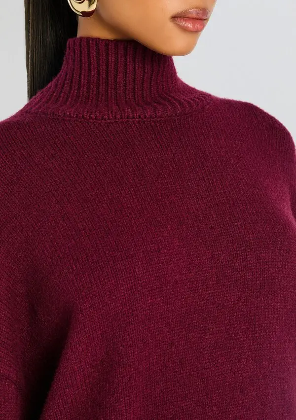 SEROYA Elsa Turtleneck Sweater - Pinot