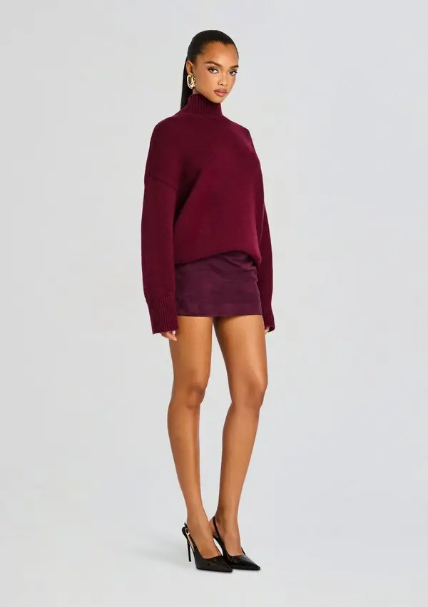 SEROYA Elsa Turtleneck Sweater - Pinot
