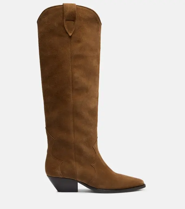 Isabel Marant Denvee 40 Suede Knee-high Boots