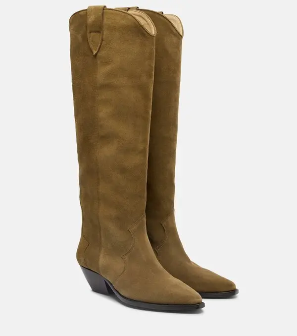 Isabel Marant Étoile Denvee 40 Suede Knee-high Boots - Brown