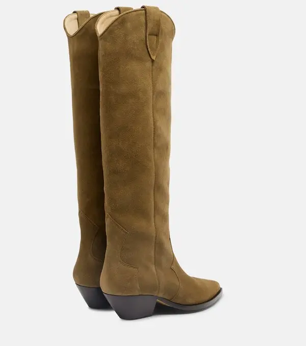 Isabel Marant Étoile Denvee 40 Suede Knee-high Boots - Brown