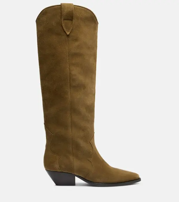 Isabel Marant Étoile Denvee 40 Suede Knee-high Boots - Brown