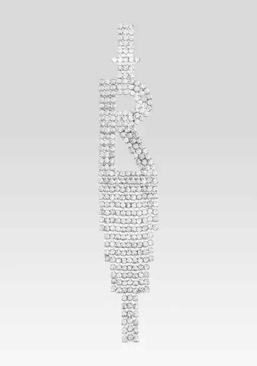 Retrofete Alphabet Earring - Silver