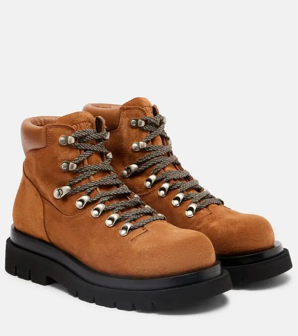 Bottega Veneta Lace-up Suede Boots