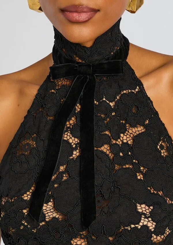 Retrofete Ravenna Lace Top - Black