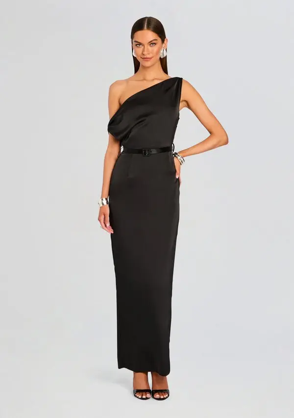 SANS FAFF Parker Off The Shoulder Maxi Dress - Black