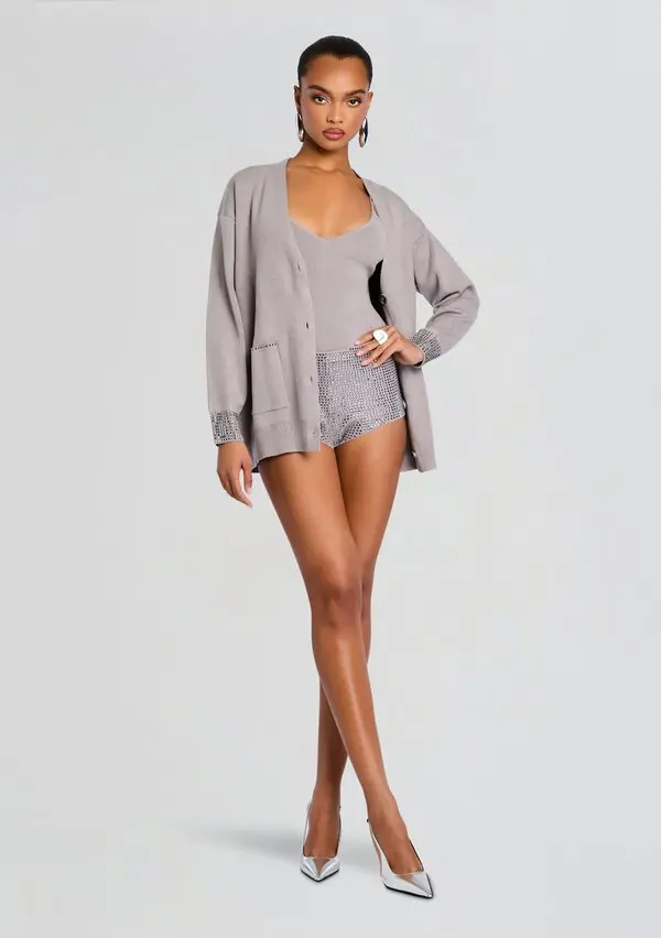Retrofete Embellished Knit Shorts