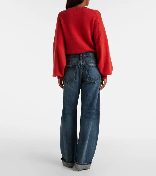 Khaite Karo Barrel-leg Jeans - Blue