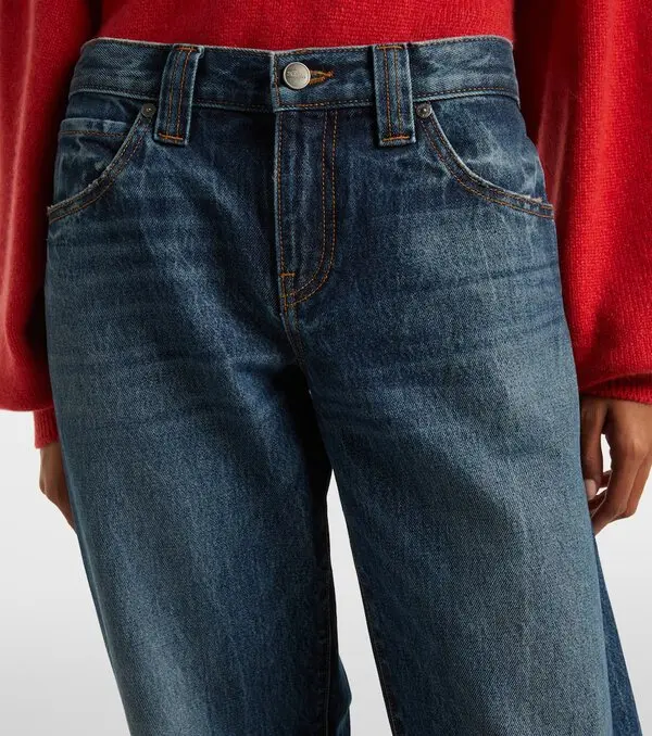 Khaite Karo Barrel-leg Jeans - Blue