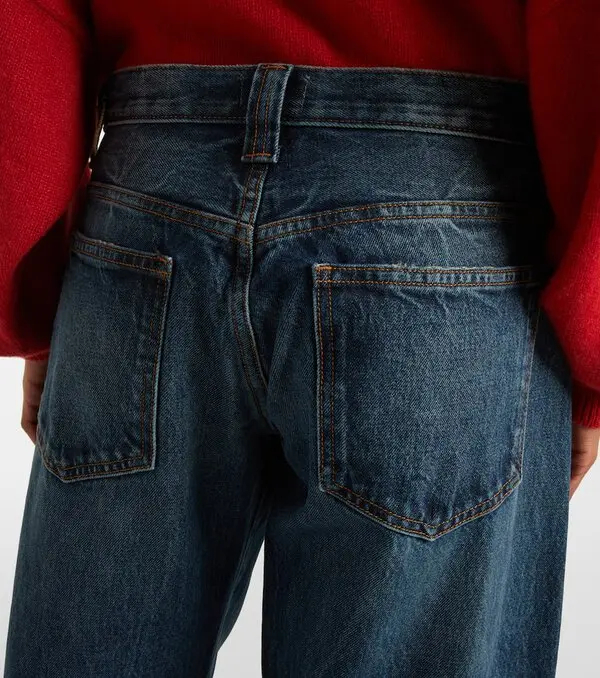 Khaite Karo Barrel-leg Jeans - Blue