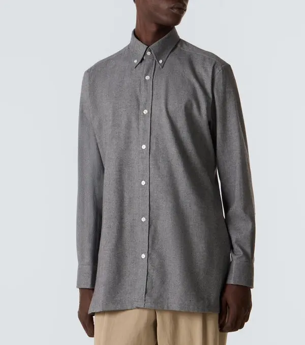 Charvet Cotton Flannel Shirt