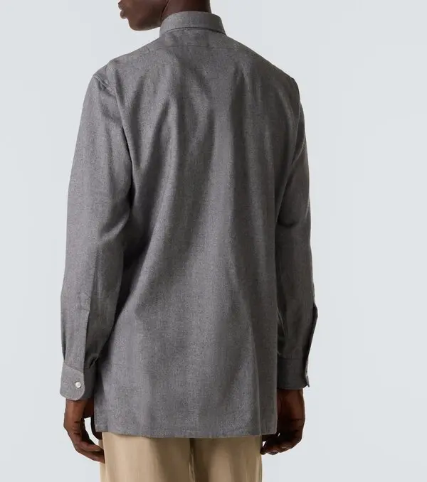 Charvet Cotton Flannel Shirt